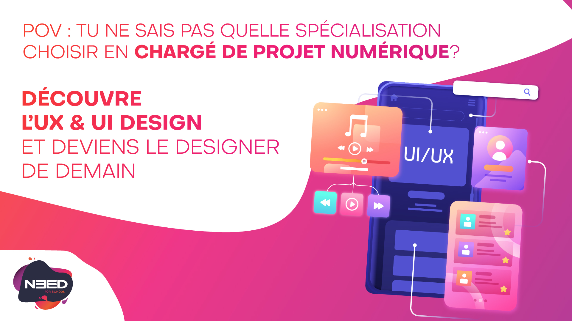 Découvrir l'UX/UI Design - Need for School